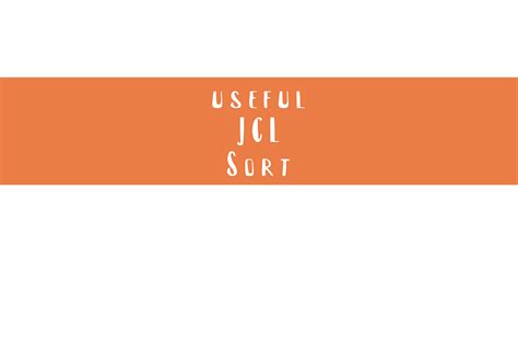 Some Useful Jcl Sort Split One File Into Multiple Files By Sourav K Sahu Medium