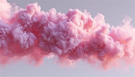 Pink Smoke Burst With Steam Explosion Special Effect Creates Realistic