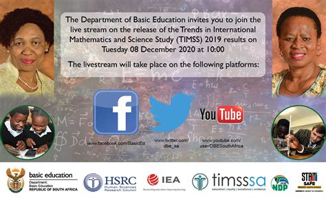 Watch Livestream Of The Release Of Timss Results Hsrc