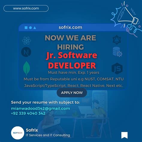 We Are Hiring Sofrix