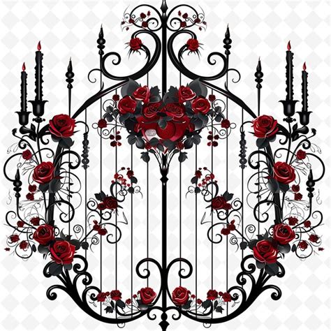 Png Heart Shaped Gate With Romantic Wedding Decorations Gate Is