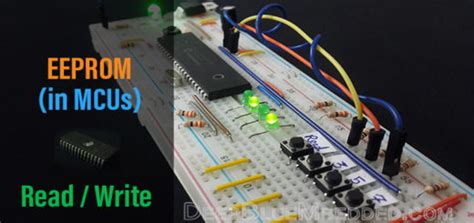 eeprom memory writing reading in pic microcontrollers tutorial