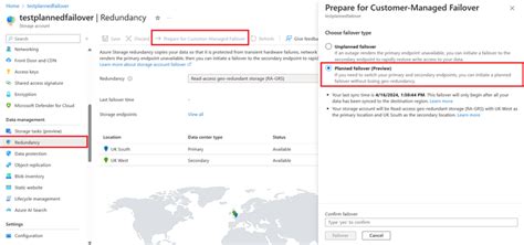 Public Preview Customer Managed Planned Failover For Azure Storage