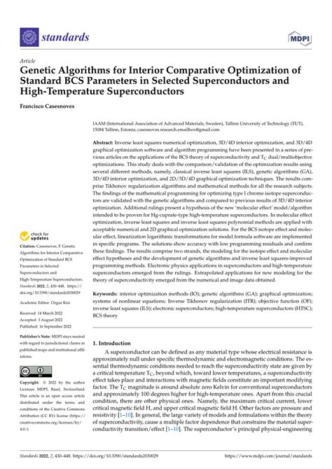 Pdf Genetic Algorithms For Interior Comparative Optimization Of