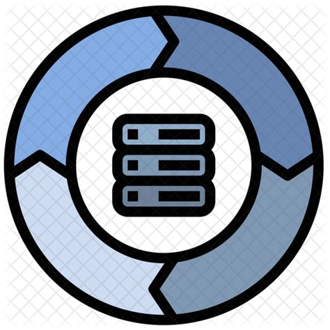 Data Lifecycle Icon Download In Colored Outline Style