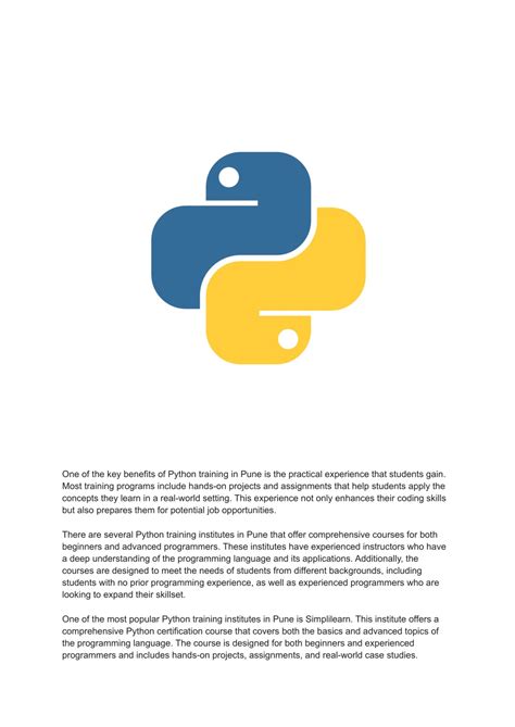 Ppt Python Training In Pune Powerpoint Presentation Free Download