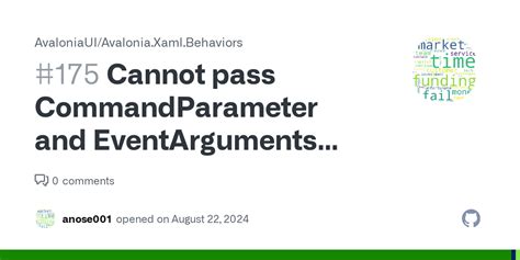 Cannot Pass Commandparameter And Eventarguments Into A Command For The
