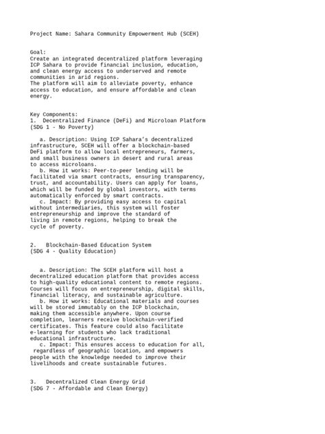 Icp Documentation Pdf Infrastructure Sustainable Energy
