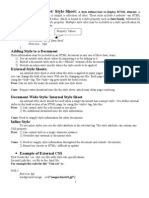 Chapter 3 Cascading Style Sheet (CSS) | PDF | Html Element | Html