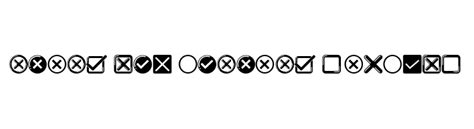 Check And Uncheck Regular Font FFonts Net