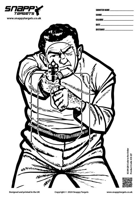 X Large A3 Or A2 Nato Fig 11 Target 100 Pack Snappy Targets