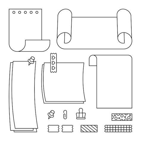 Premium Vector Set Of Note Paper Vector