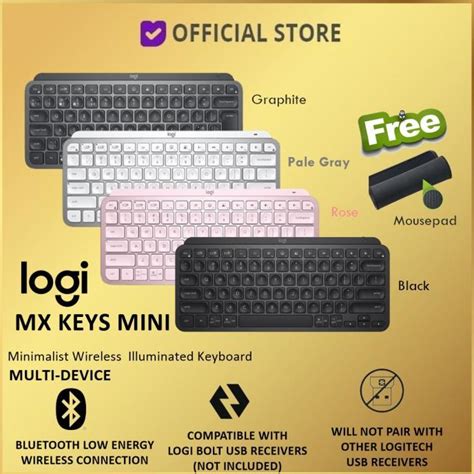 Jual Logitech Mx Keys Mini Wireless Illuminated Keyboard Bluetooth Shopee Indonesia
