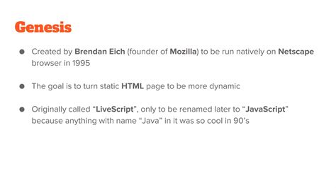 Brief History Of Javascript Pptx