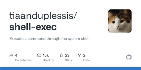 Github Tiaanduplessisshell Exec Execute A Command Through The