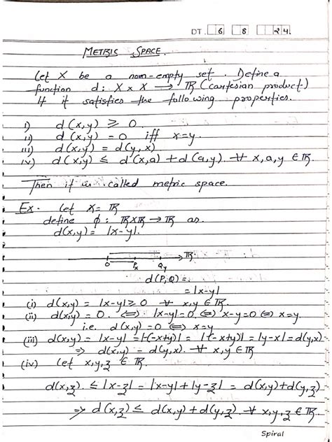 metric space pdf