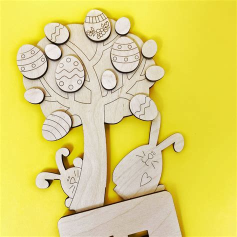 Laservarna Великденско дръвче за оцветяване