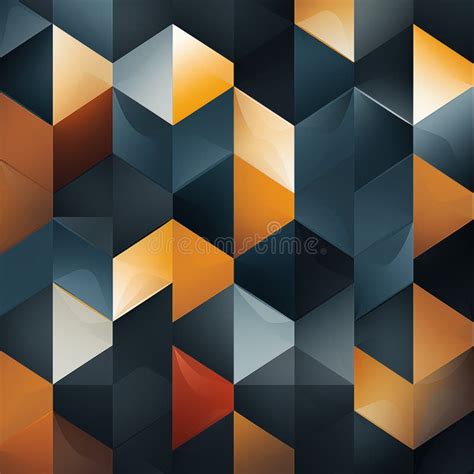 Minimalist Polygonal Geometric Shapes Crisp And Clean Design High Contrast Colors Ultra High