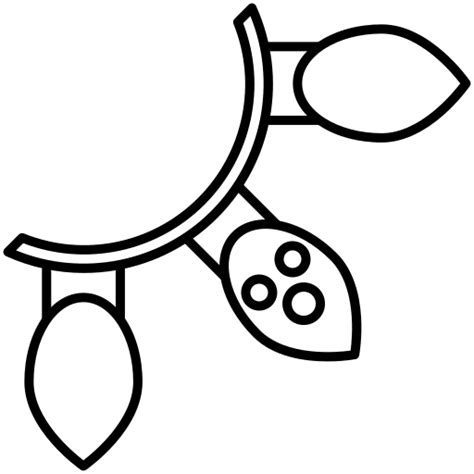 String Lights Generic Detailed Outline Icon