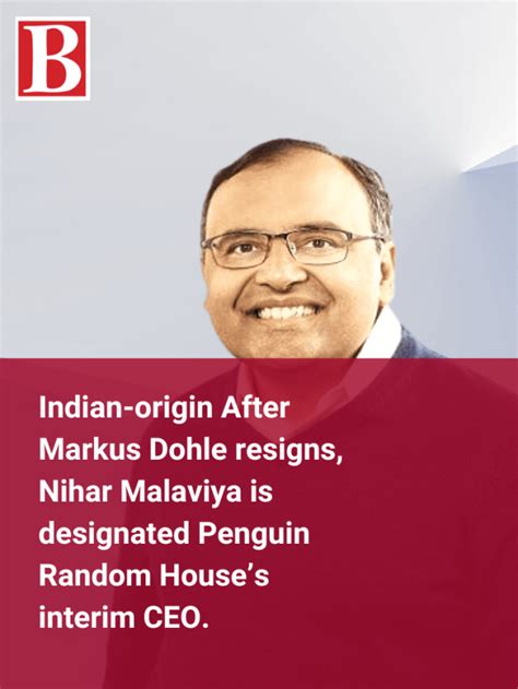 Indian Origin After Markus Dohle Resigns Nihar Malaviya Is Designated