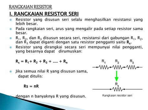 Rangkaian Resistor Hukum Ohm Listrik Dinamis Ppt