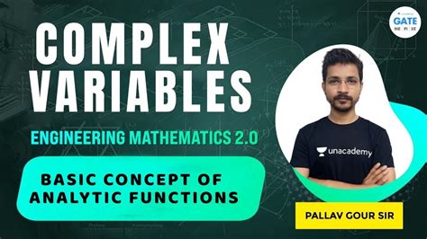 Basic Concept of Analytic Functions | COMPLEX VARIABLES Engineering ...