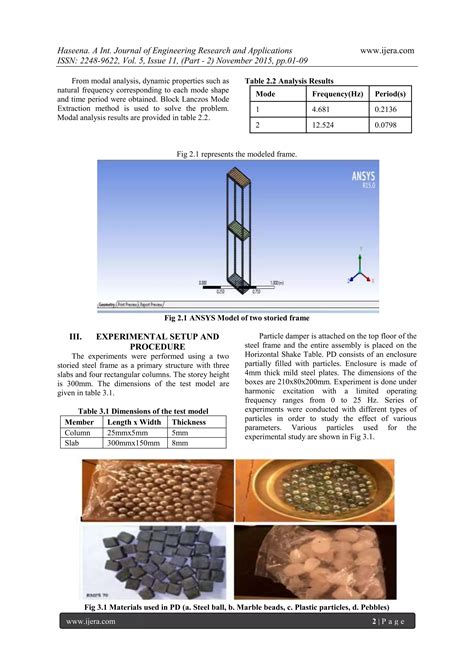 Structural Vibration Control Using Solid Particle Damper Pdf