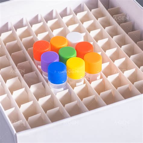 100 Wells Paperboard Cryo Boxes 133 133 52mm Compatible With 1 5ml Cryotubes White Buy