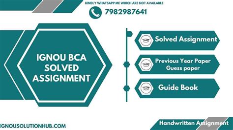 IGNOU BCA Solved Assignment IGNOU Solved Assignment 2024 25 Download Pdf