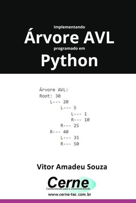 implementando Árvore avl programado em python por vitor amadeu souza