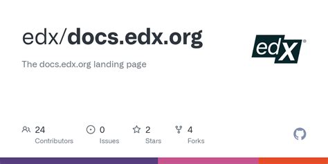 GitHub Edx Docs Edx Org The Docs Edx Org Landing Page