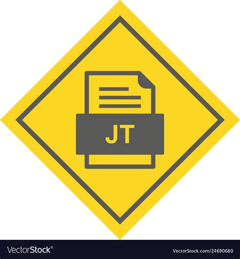 jt file document icon royalty free vector image
