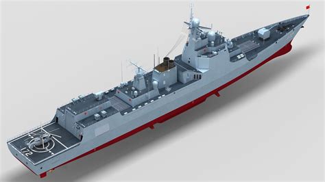 Chinese Type 052d Destroyer Model Turbosquid 1153716
