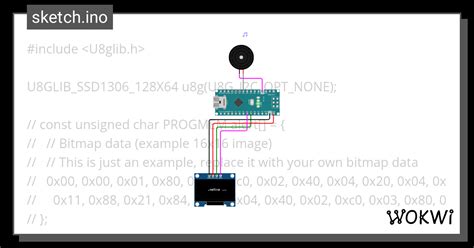 U G Bitmap Wokwi ESP STM Arduino Simulator