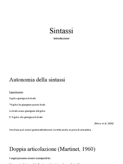 Sintassi Introduzione Pdf