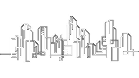 Premium Vector City Skyline Vector Illustration