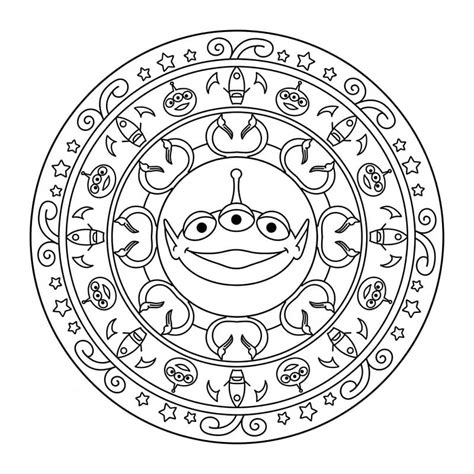 Disney Mandala Coloring Pages Coloringlib