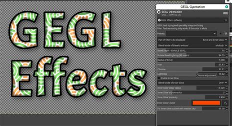 Gimp Layer Effects Filter Plugin New Version Release Gegl Effects Has