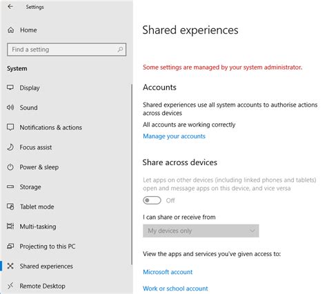 How To Disable Shared Experience Feature In Windows Make Tech Easier