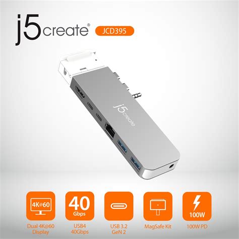 J Create Jcd In K Pro Usb Hub With K Display K Hz Hdmi Usb A Gbps Usb C