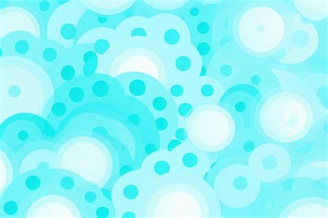 Cyan Repeated Soft Pastel Color Vector Art Circle Pattern Ar 32 V 52