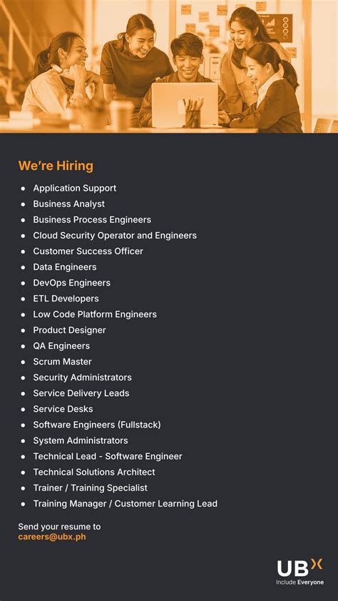 Ubx Is Expanding And Seeking Talented Individuals To Join Our Dynamic And Ubx