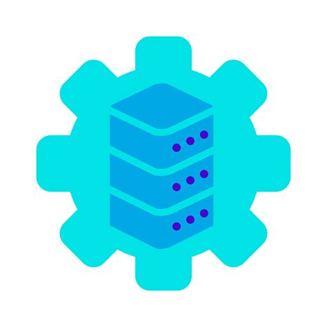 database system automation icon vector illustration 23233881 vector art