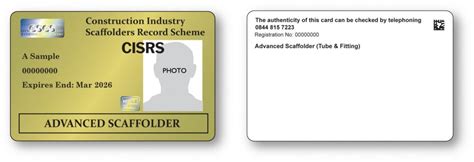 Advanced Scaffolder Construction Industry Scaffolders Record Scheme