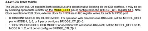 ds90ub941as q1 选择外部dsi时钟的情况下，如果dsi clock丢失，fpd link会不会断开链接？ 接口论坛