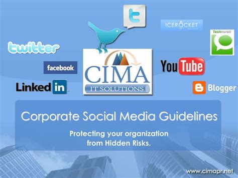 Corporate Social Media Guidelines Protecting Your Organization From Hidden Risks Ppt