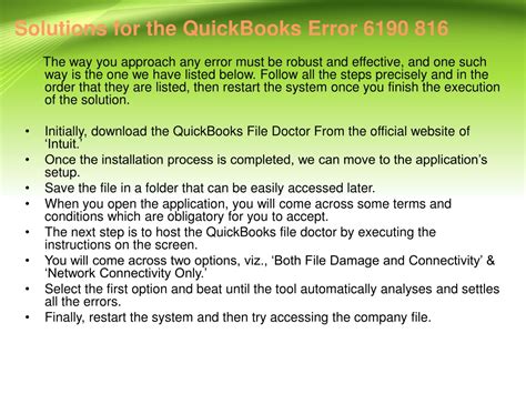PPT Eliminate The QuickBooks Error Through These Steps PowerPoint Presentation ID