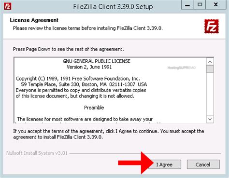 how to install filezilla client on windows hosting supremo