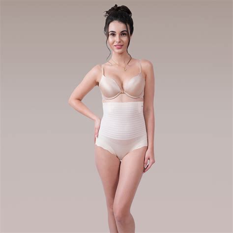 Seamless High Waist Ultra Thin Compression Shaper Brief With Tummy