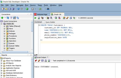 how to create a table in oracle sql tricentis
